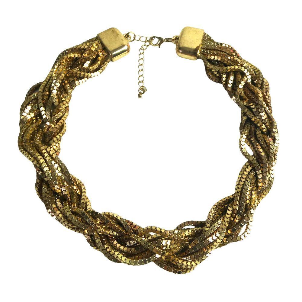 Multi Strand Box Link Chain Braided Chunky Statement … - Gem